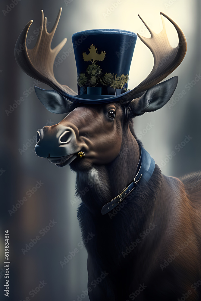 characterful animal portraits, wealthy portraiture, an illustration of ...
