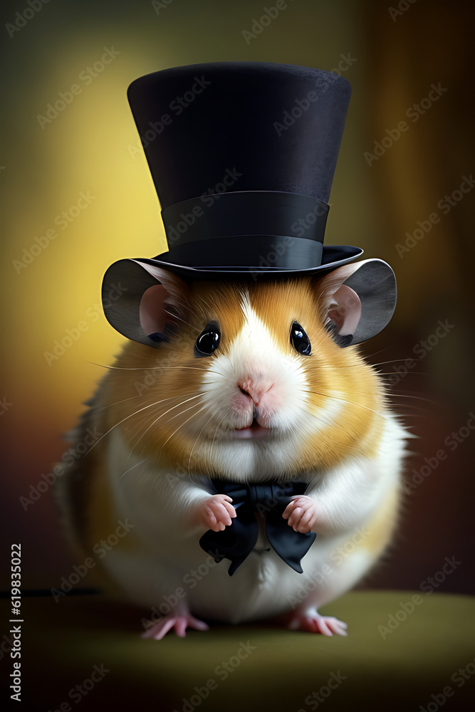 characterful animal portraits, wealthy portraiture, an illustration of ...