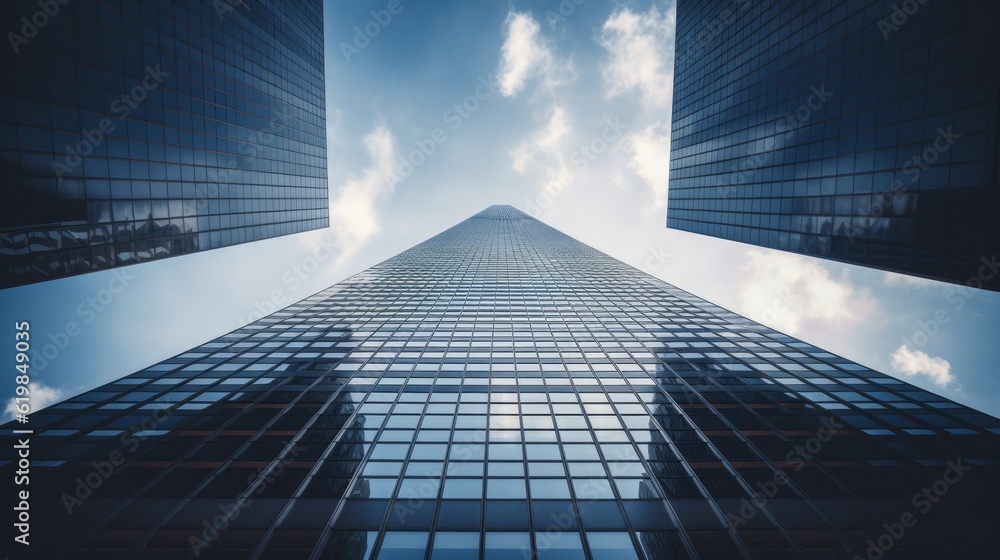 a wallpaper dekstop background photo of a modern office buildings ...