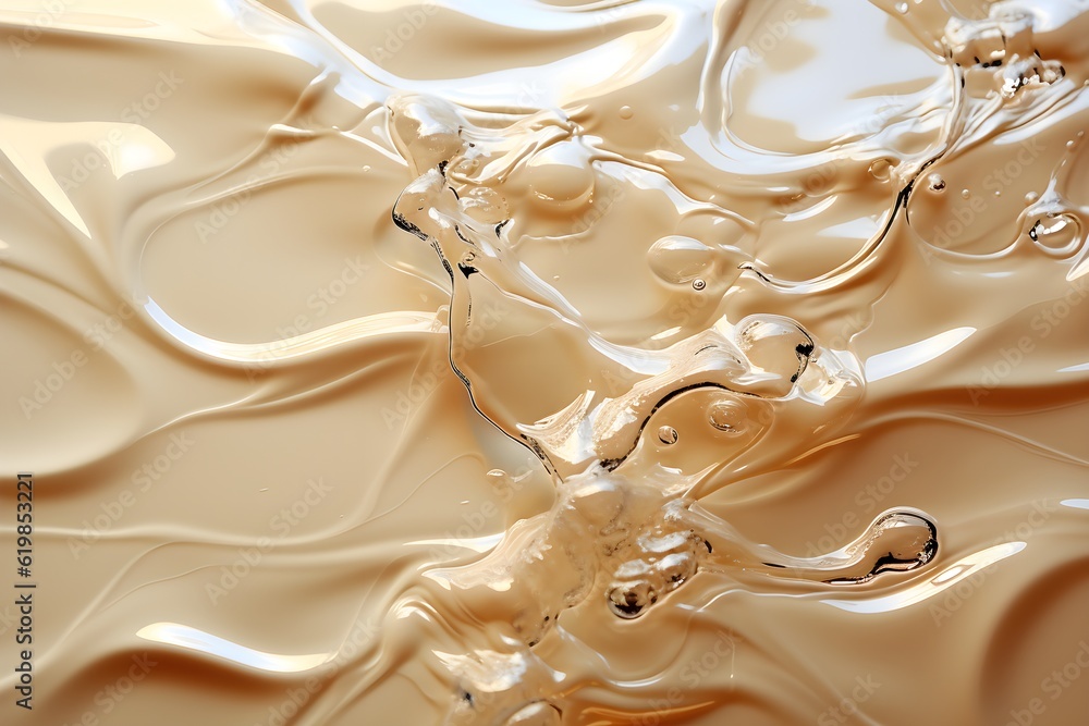 Clean and polished beige water background, subtle wave textures, aerial ...