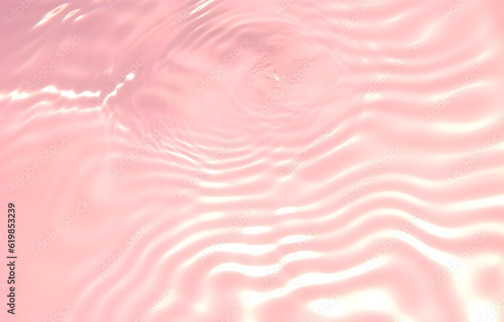 Sumptuous pink aquatic background, rippling water surface, top view ...