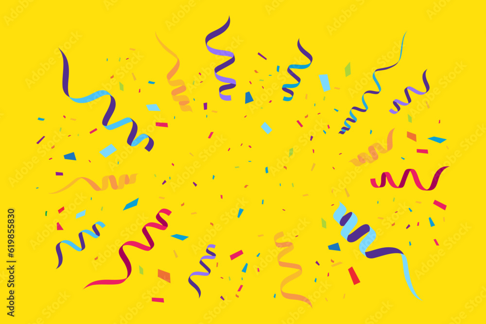 Confetti background or congratulations confetti explosion with colorful ...