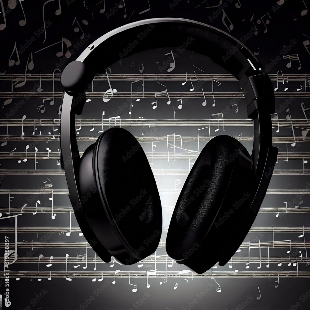 High Quality Black Isolated Acoustic Wireless Digital Device Headphones ...