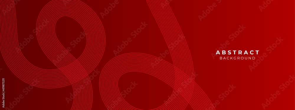 Abstract red digital dynamic water drop wave on dark background ...