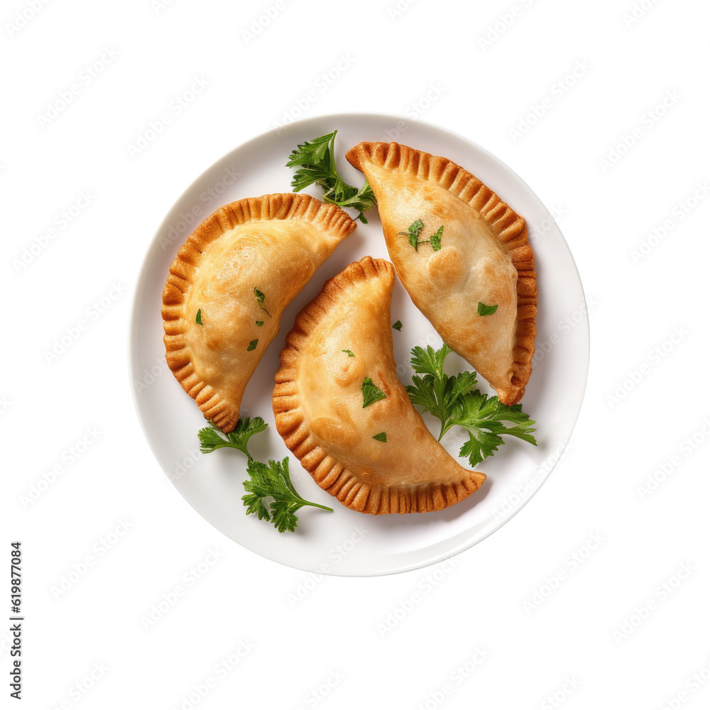 Delicious Plate of Empanadas Isolated on a Transparent Background Stock ...