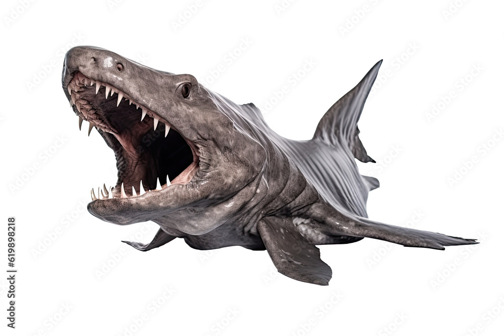 Frilled shark Chlamydoselachus anguineus on transparent background (PNG ...