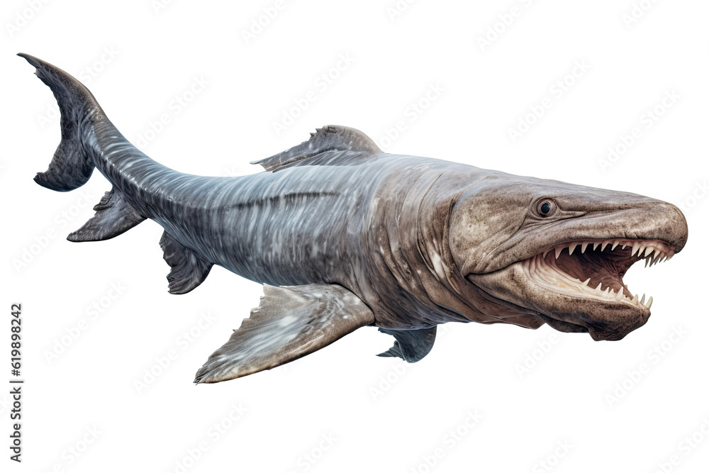 Frilled shark Chlamydoselachus anguineus on transparent background (PNG ...