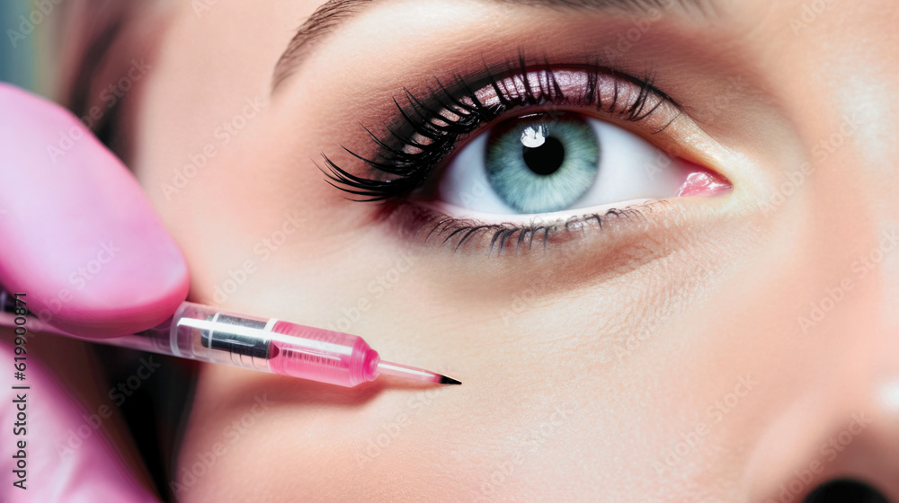Portrait of relaxed young woman in aesthetic treatment session in an ...
