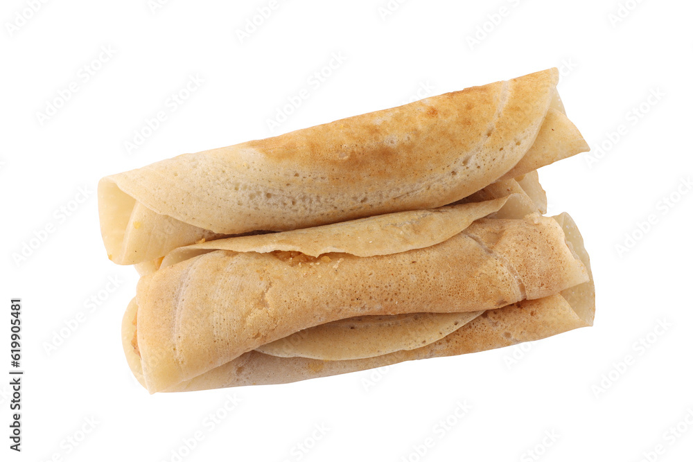 Bengali sweet Patishapta pitha isolated on transparent background Stock ...