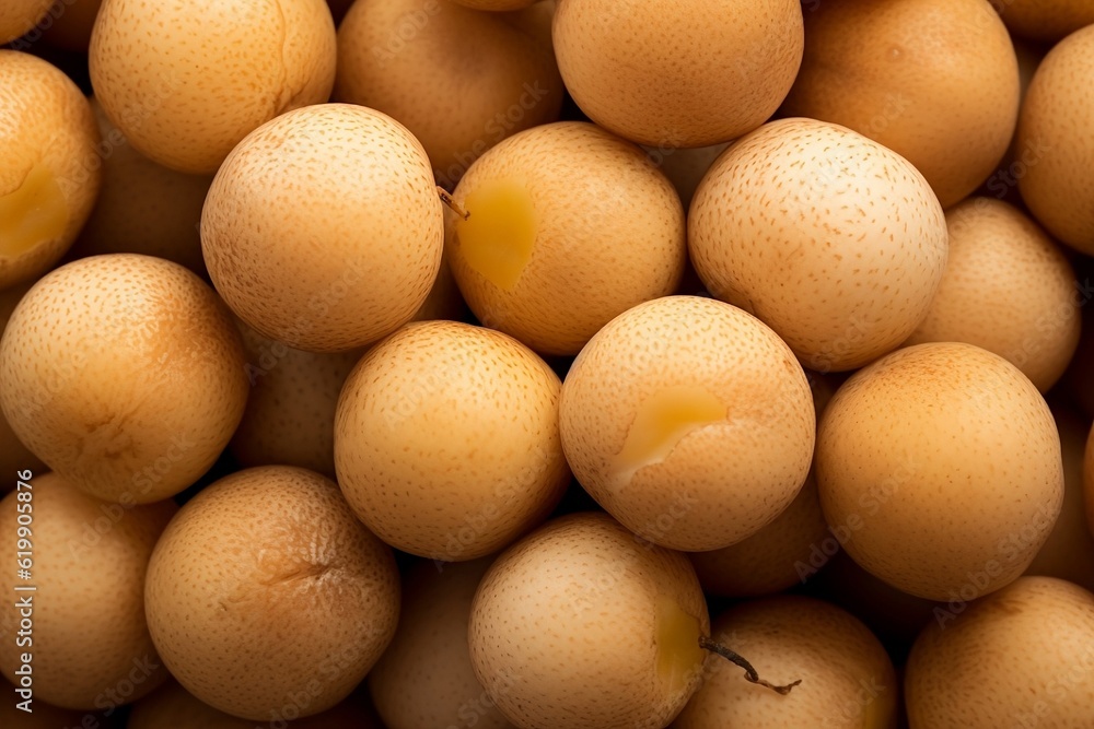 Longan as background and texture. Generative AI. Stock Illustration ...
