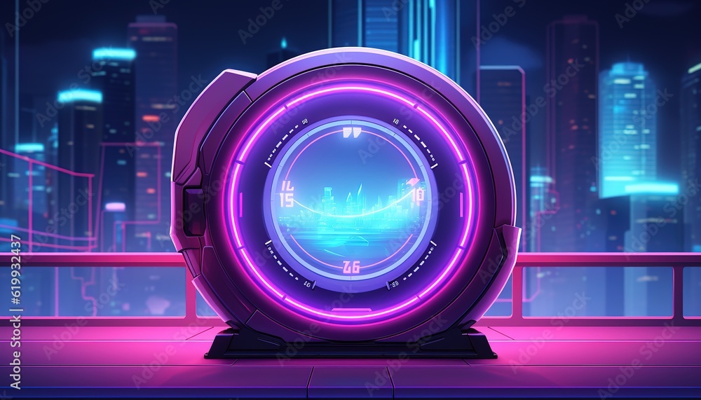 Control panel template, gui for game background design. Generative AI ...