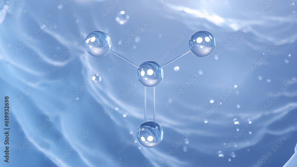 sulfite molecular structure, 3d model molecule, sulfite ion, structural ...