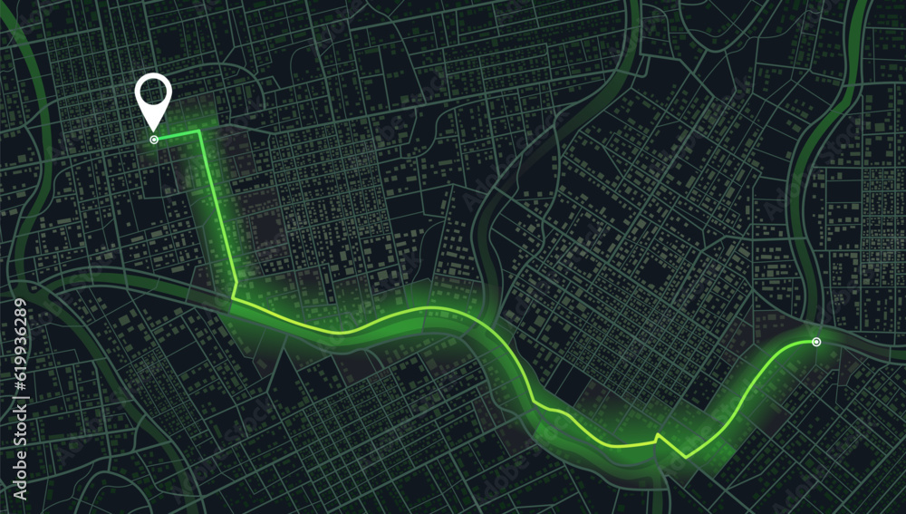 Poster Gps map navigation to own house – Tableau | Europosters