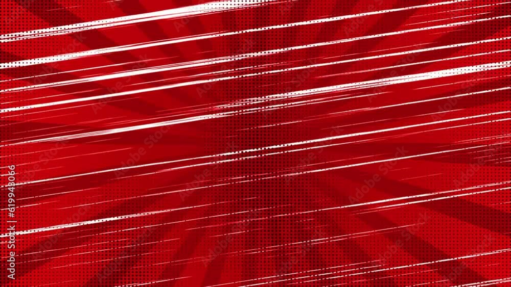 Comic Pop Art Animation red speed line Animation Background, Comic ...