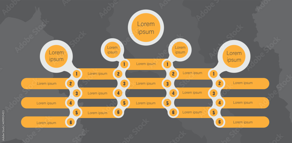 Vetor de Infographics for positioning maps and writing information do ...