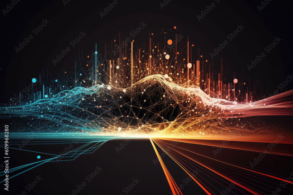 Artificial intelligence big data information flow technology background ...