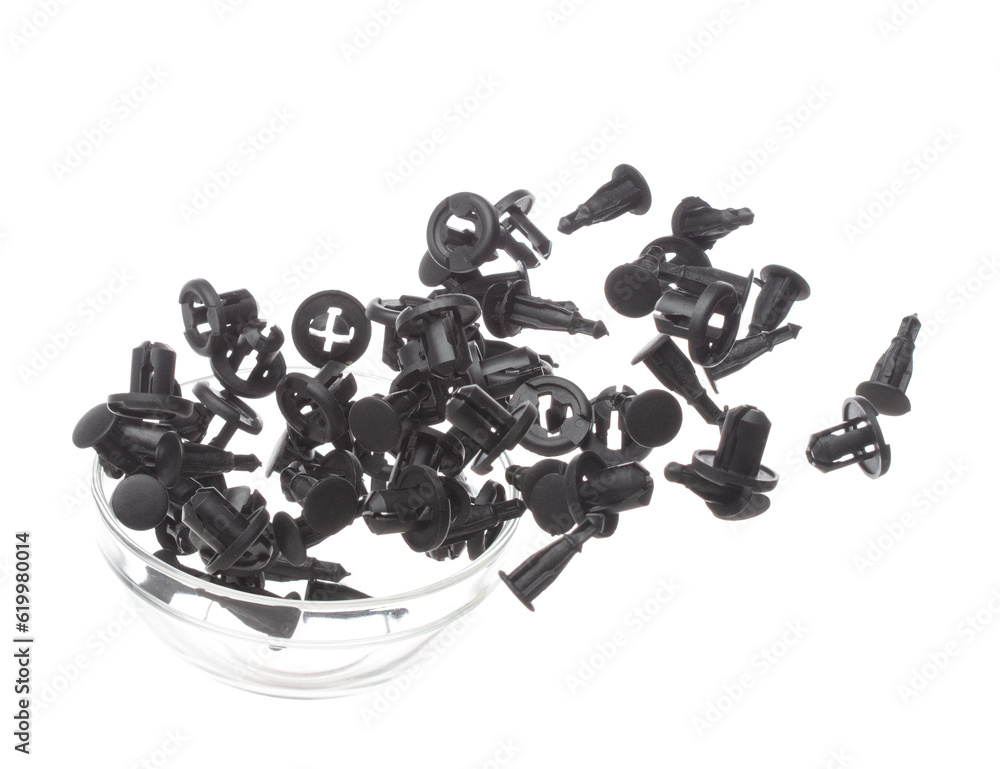 Fastener plastic clip fly explosion, black automobile fastener clip ...