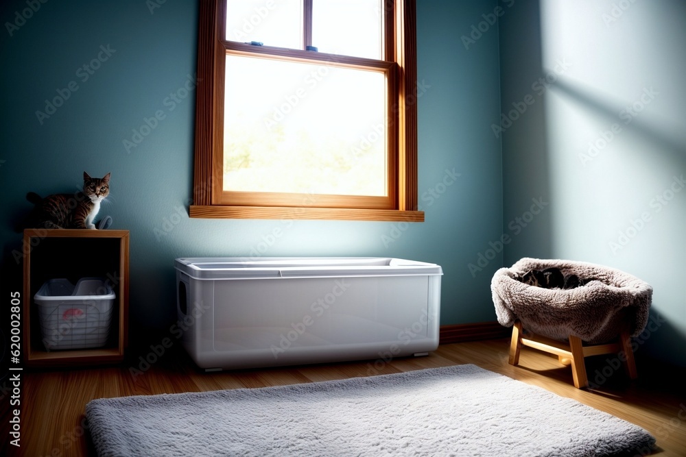Stylish and Functional Realistic Cat Litter Boxes for a Clean Home. AI ...