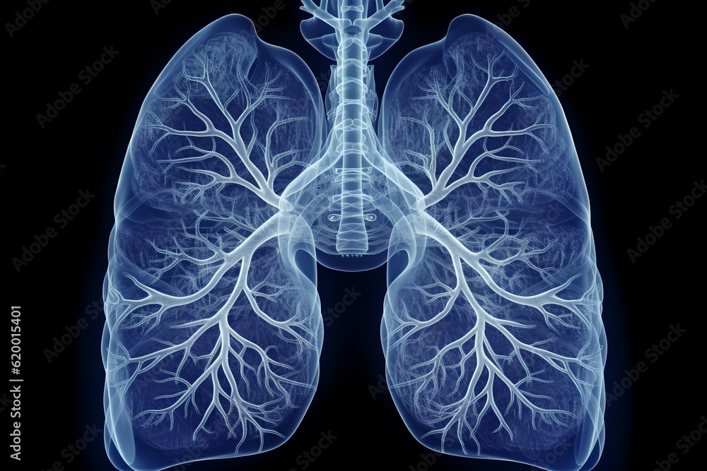 Transparent human lungs x-ray. Health, Respiratory system health ...