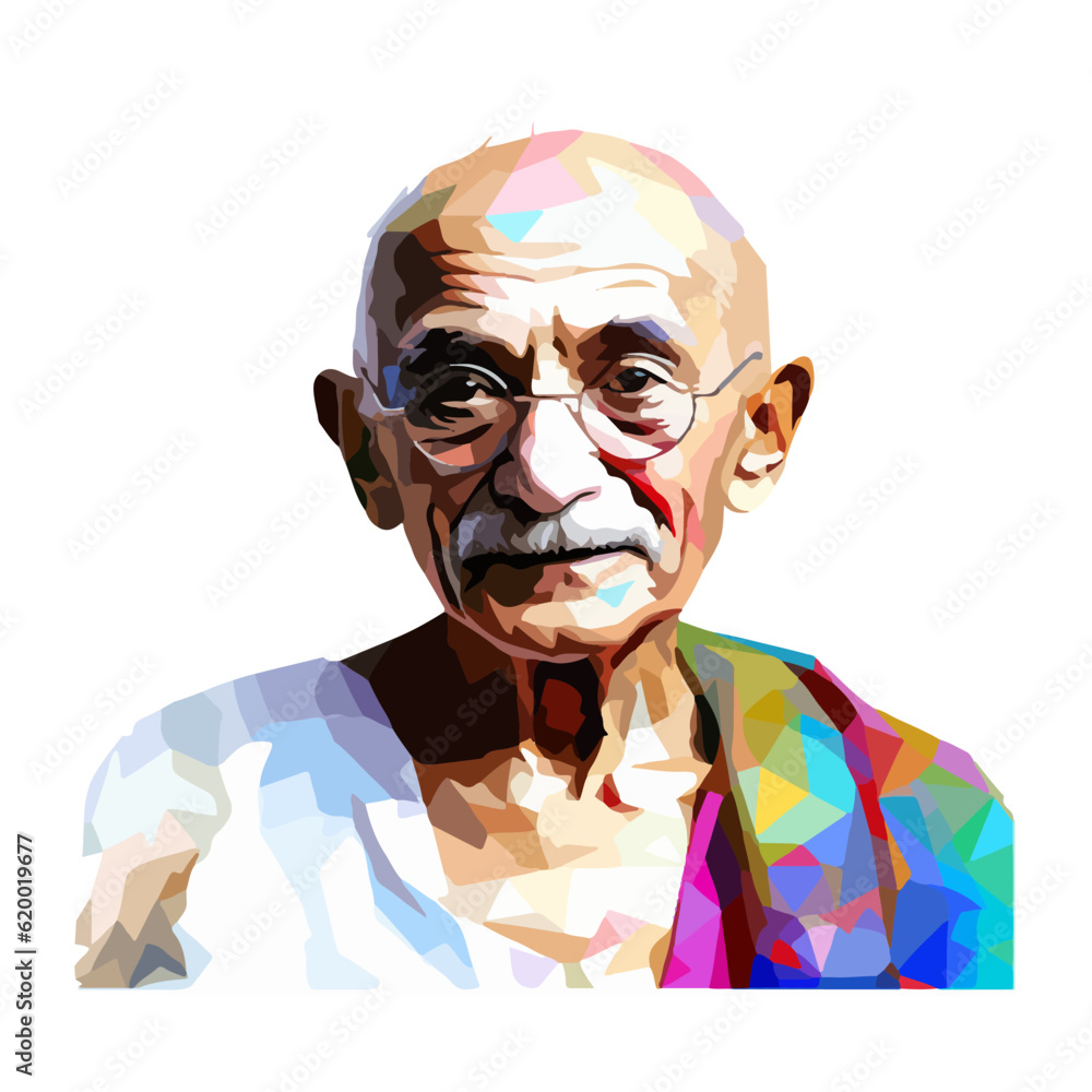 Gandhi Schilderij Mahatma Gandhi Art Print | Indian History Decor