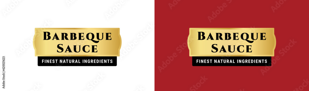 Barbeque sauce label or Barbeque sauce flavor label vector isolated in ...