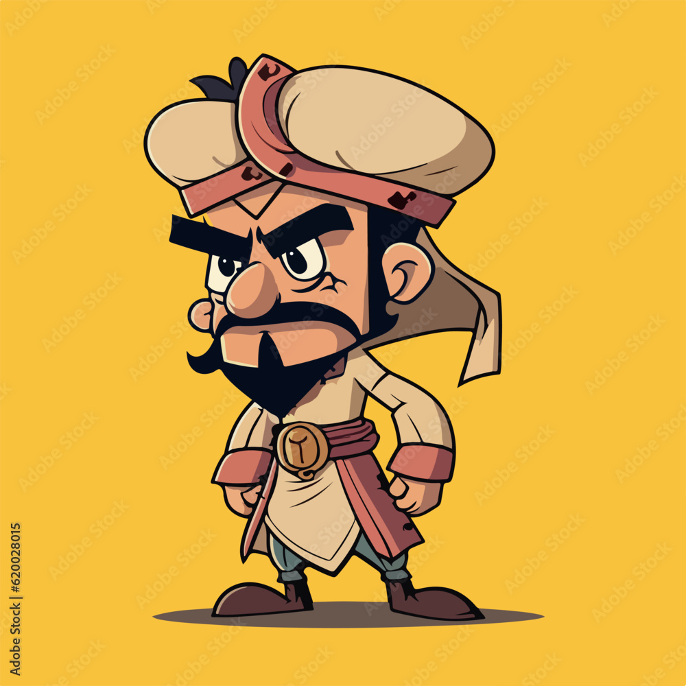 islamic arabic character cartoon vector eps 10 Stock Vector | Adobe Stock
