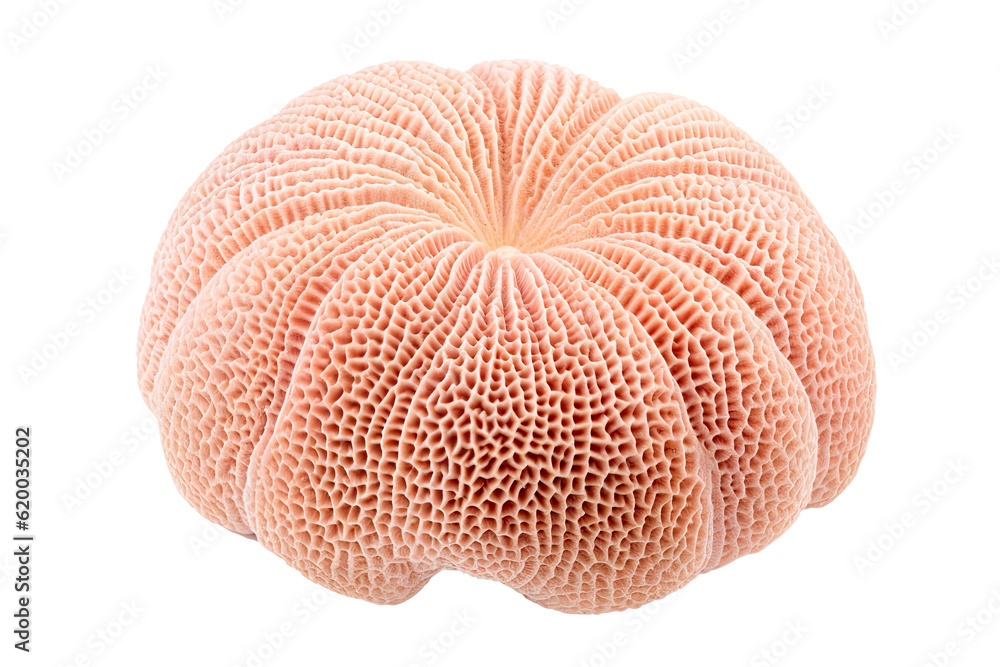 Lobed Brain Coral on transparent background (PNG). Generative AI. Stock ...