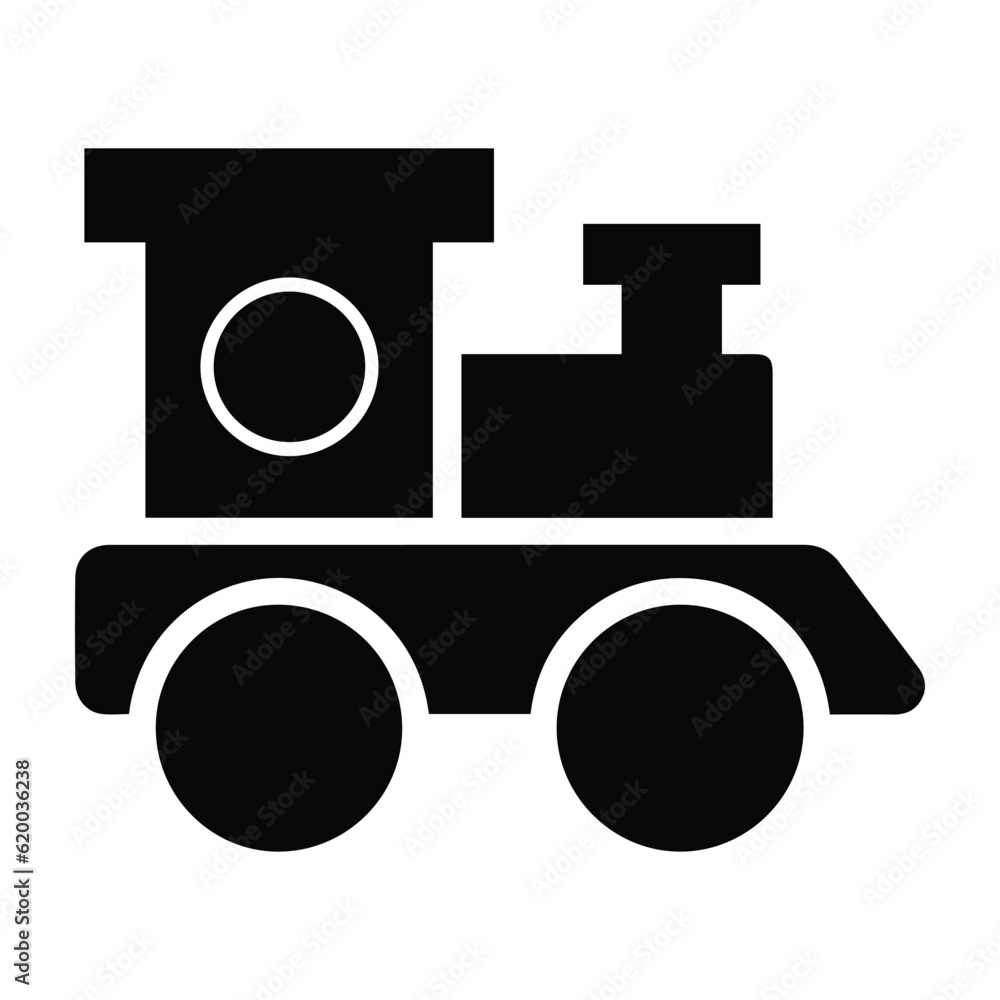 Train, toy train, baby train sticker icon Stock Vector | Adobe Stock