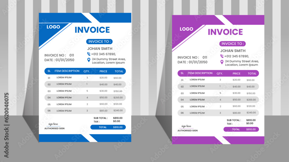 Smart business and smart businessman brand identity Invoice design ...
