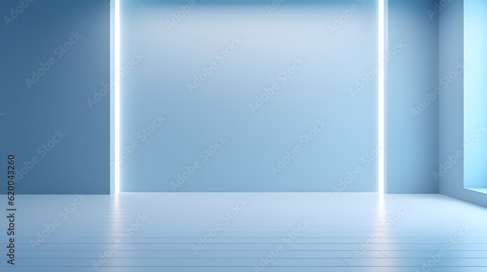 Universal minimalistic blue background for presentation. A light blue ...
