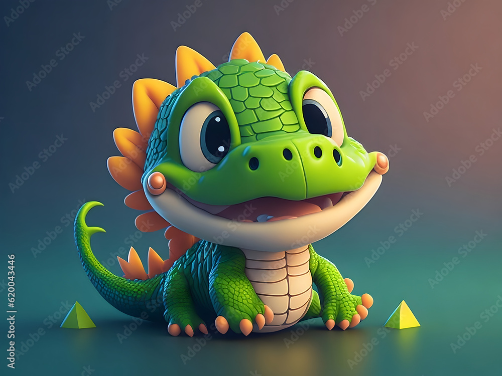 ภาพประกอบสต็อก cute tiny hyperrealistic corocodie Albatross from ...