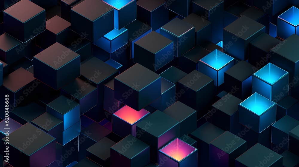 Process of digital transformation, abstract illustration. Shift from ...