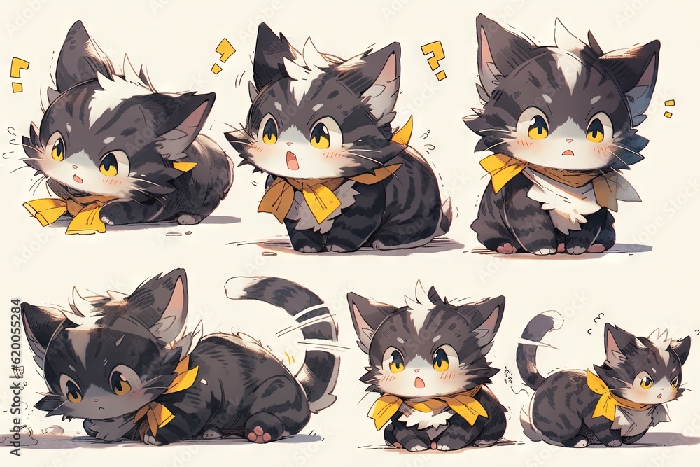 Cat, kitten, adorable, transformation, predator, its soft, masking its ...