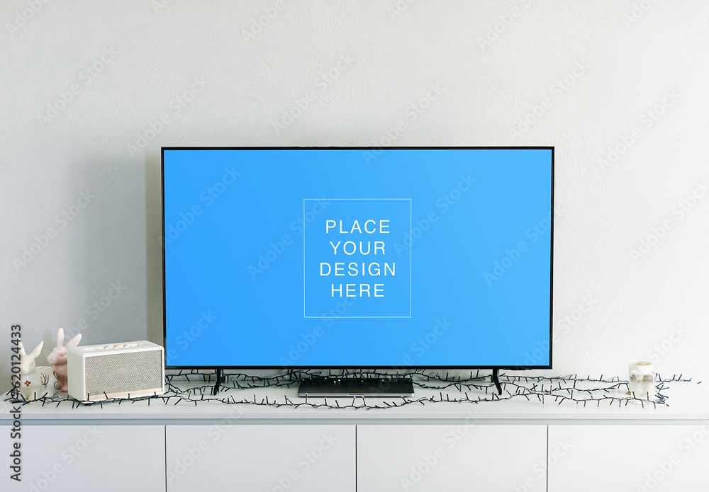 TV Screen Mockup Stock Template | Adobe Stock