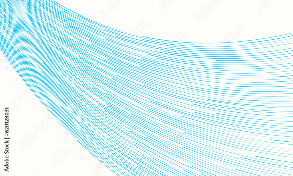Blue lines like fiber optic cable background. Network communication ...