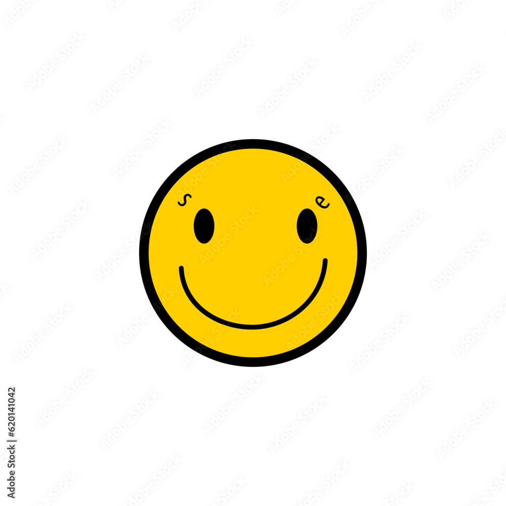 Smiley. Vector happy face. Face Emoticon icon vector logo. Smiley very ...
