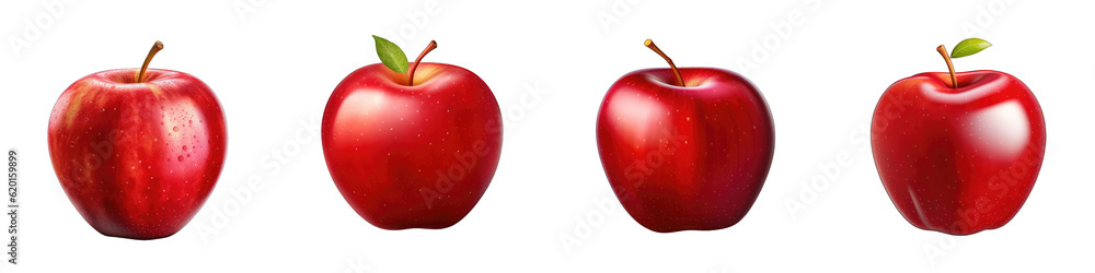 Apple clipart collection, vector, icons isolated on transparent ...