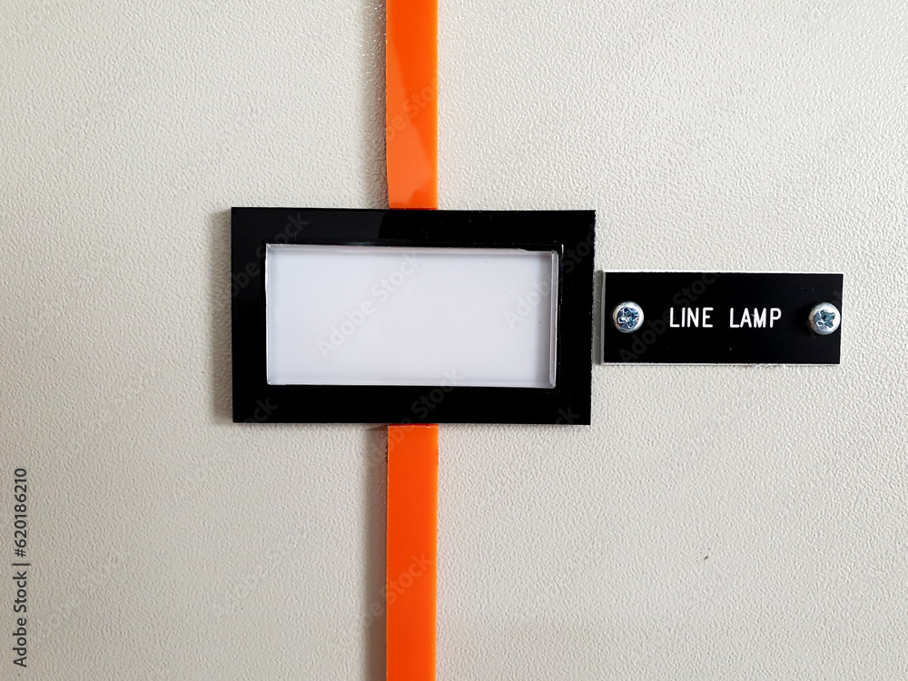 Line Lamp Symbol of 115kV Line Incoming on Mimic Panel Stock Photo ...