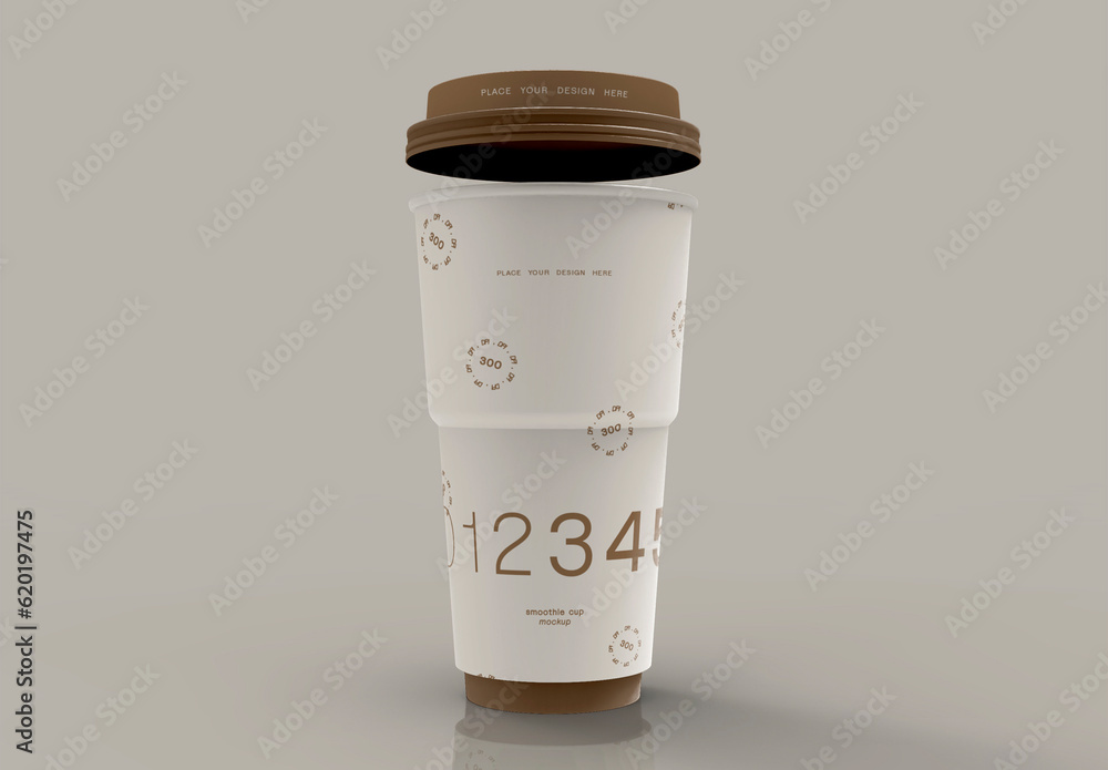 3d Large Take Away Coffee Cup Mockup Stock Template | Adobe Stock
