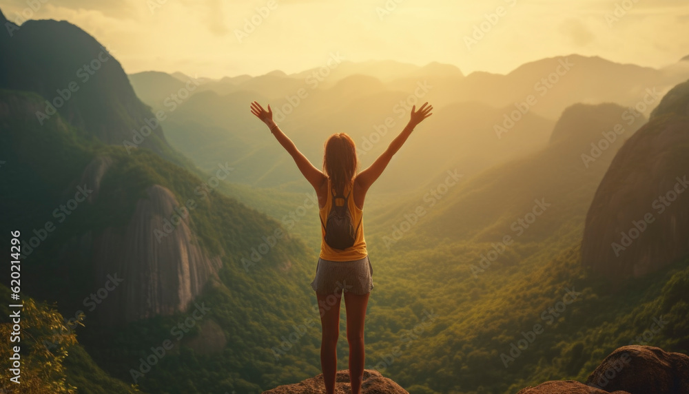 Super excited and very happy winner. Winner mentality concept ...