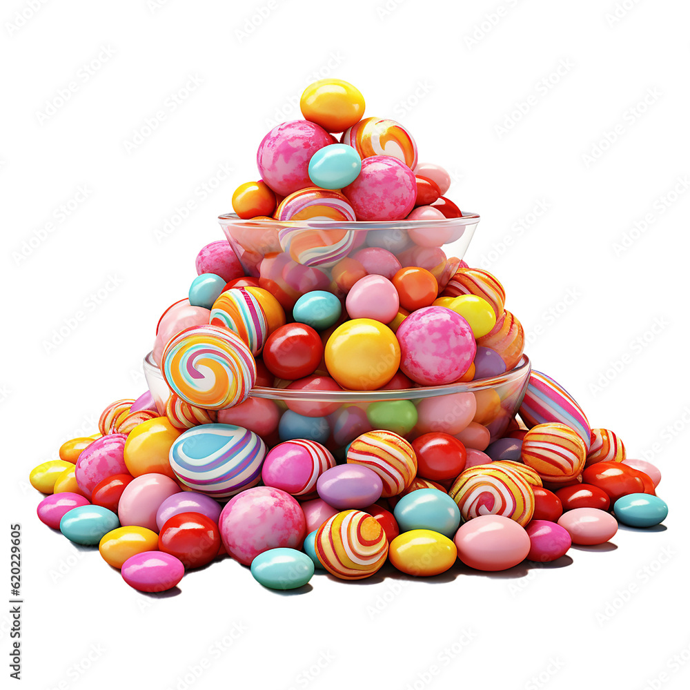 candies composition of different colored sweet High quality realistic ...