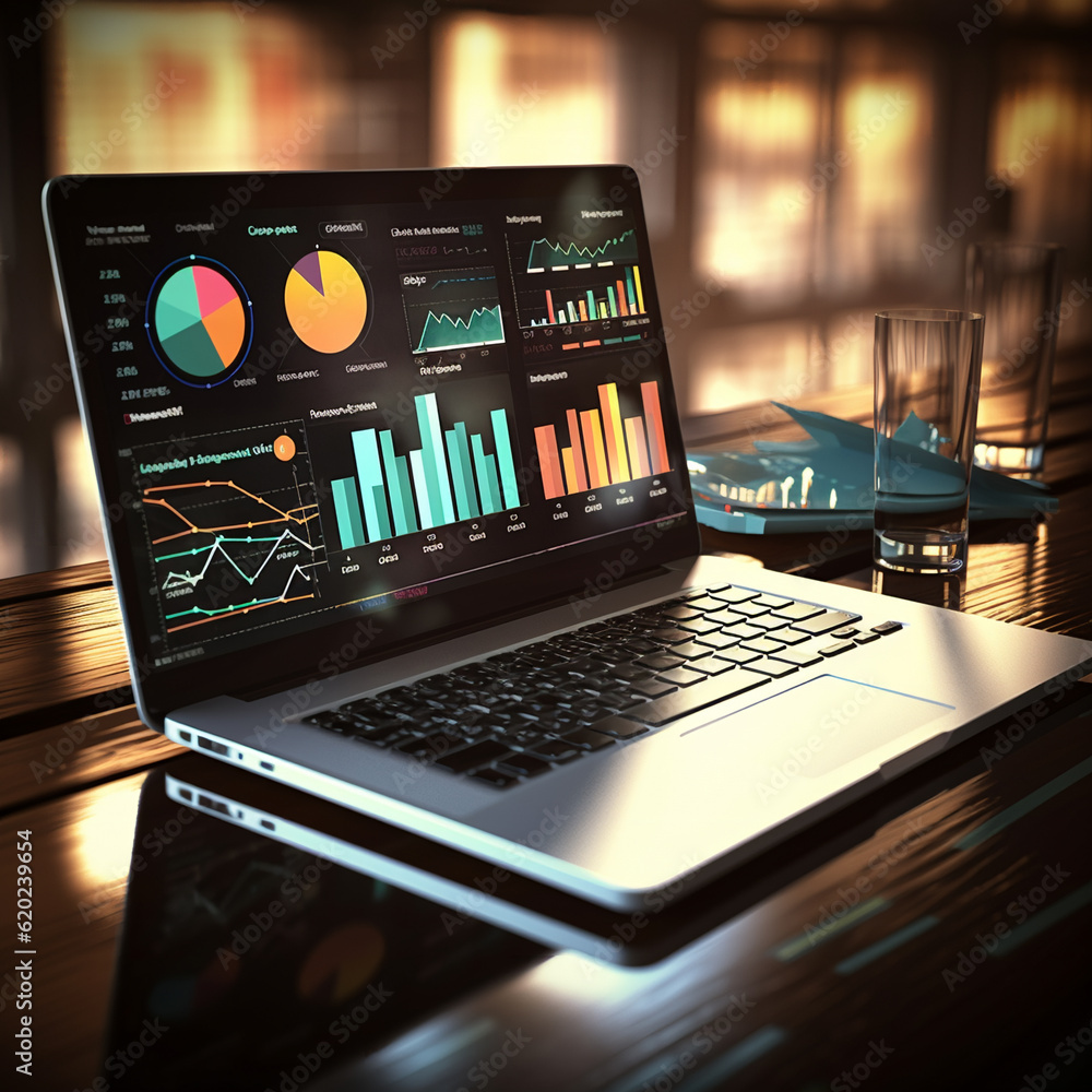 Data-driven Business Analysis: Laptop, Dashboard, and Data Management ...