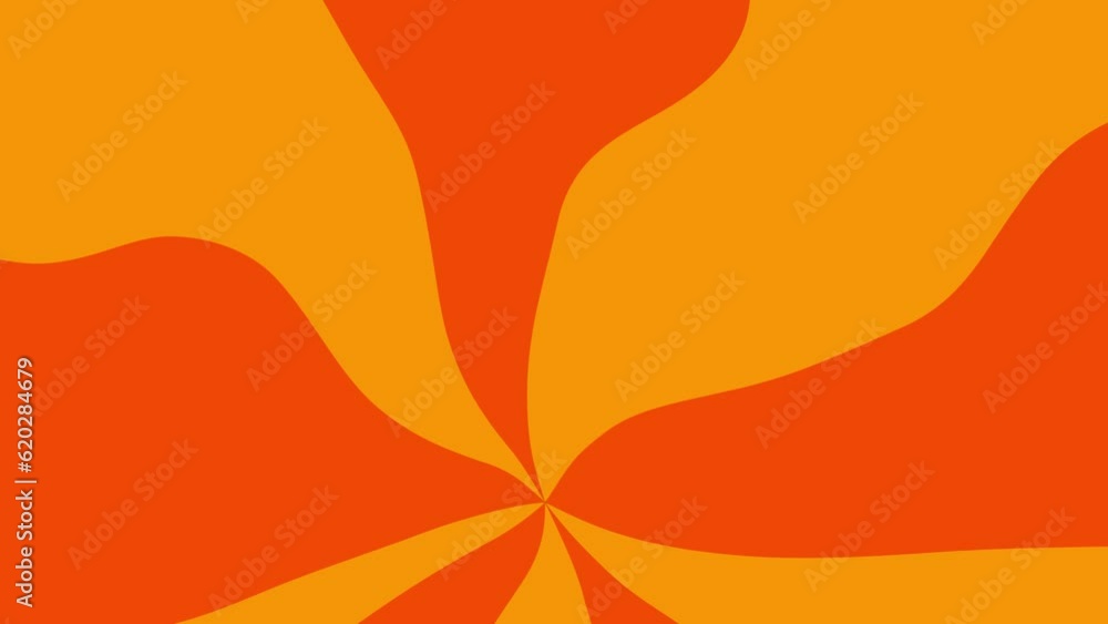 Summer background. Summer radial rays. yellow and orange animation ...