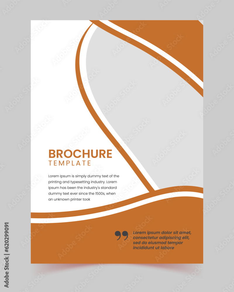 flyer, template layout design with cover page for company profile ...