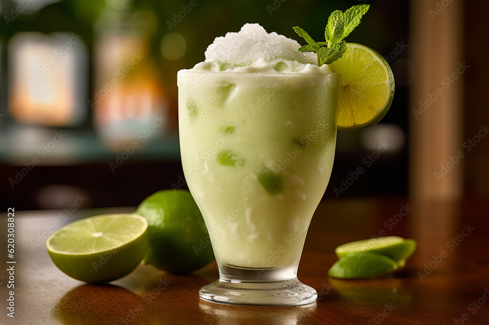 Limonada (Brazilian Lemonade). A traditional Brazilian beverage made ...