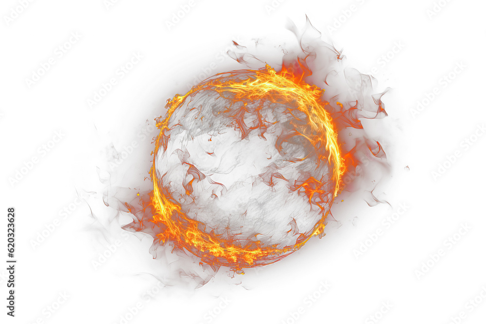 Burning Ball VFX Element for Compositing Transparent Background Stock ...