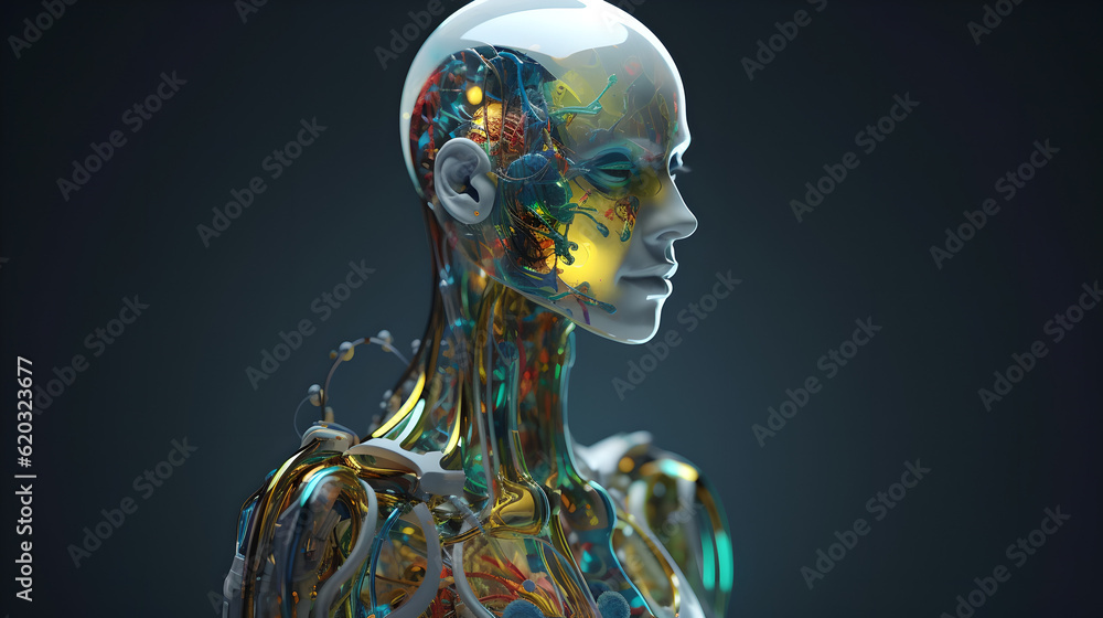 Femme Machina: An Elegant Realistic Robotic Woman Painted in Yellow ...