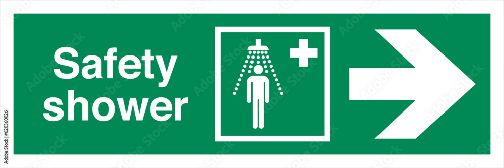 ISO 7010 Standard Safe condition and first aid signs Safety Shower ...