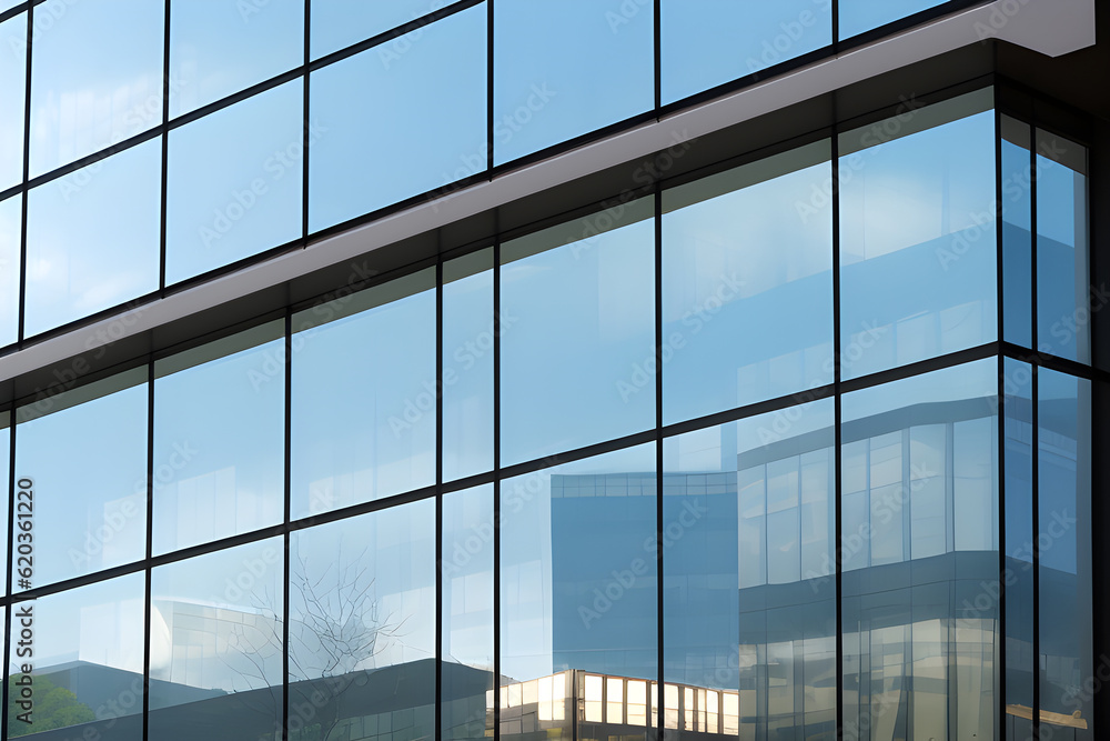 a photography of glass curtain wall details Stock Illustration | Adobe ...