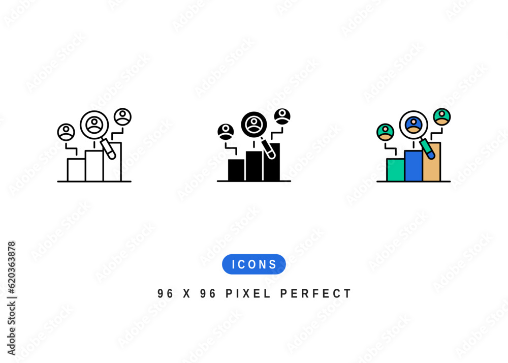 Competitor Analysis Icon. Supply Chain Strategy Symbol Stock ...